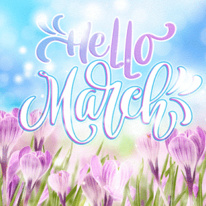 Hello March Gif - GIFcen